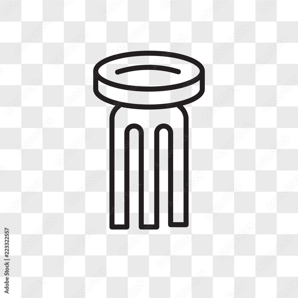 Tripod vector icon isolated on transparent background, Tripod logo ...