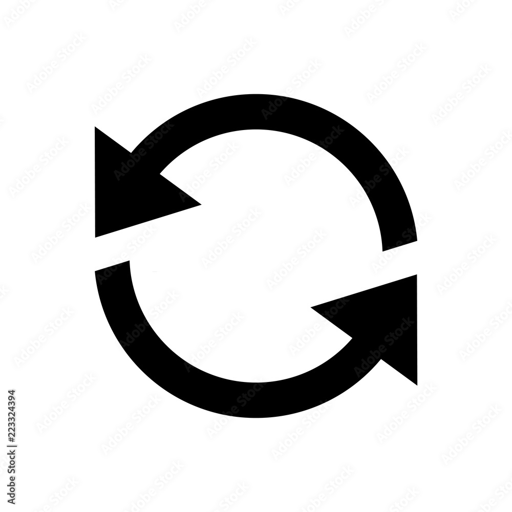 Reload refresh icon for simple flat style ui design Stock Vector ...