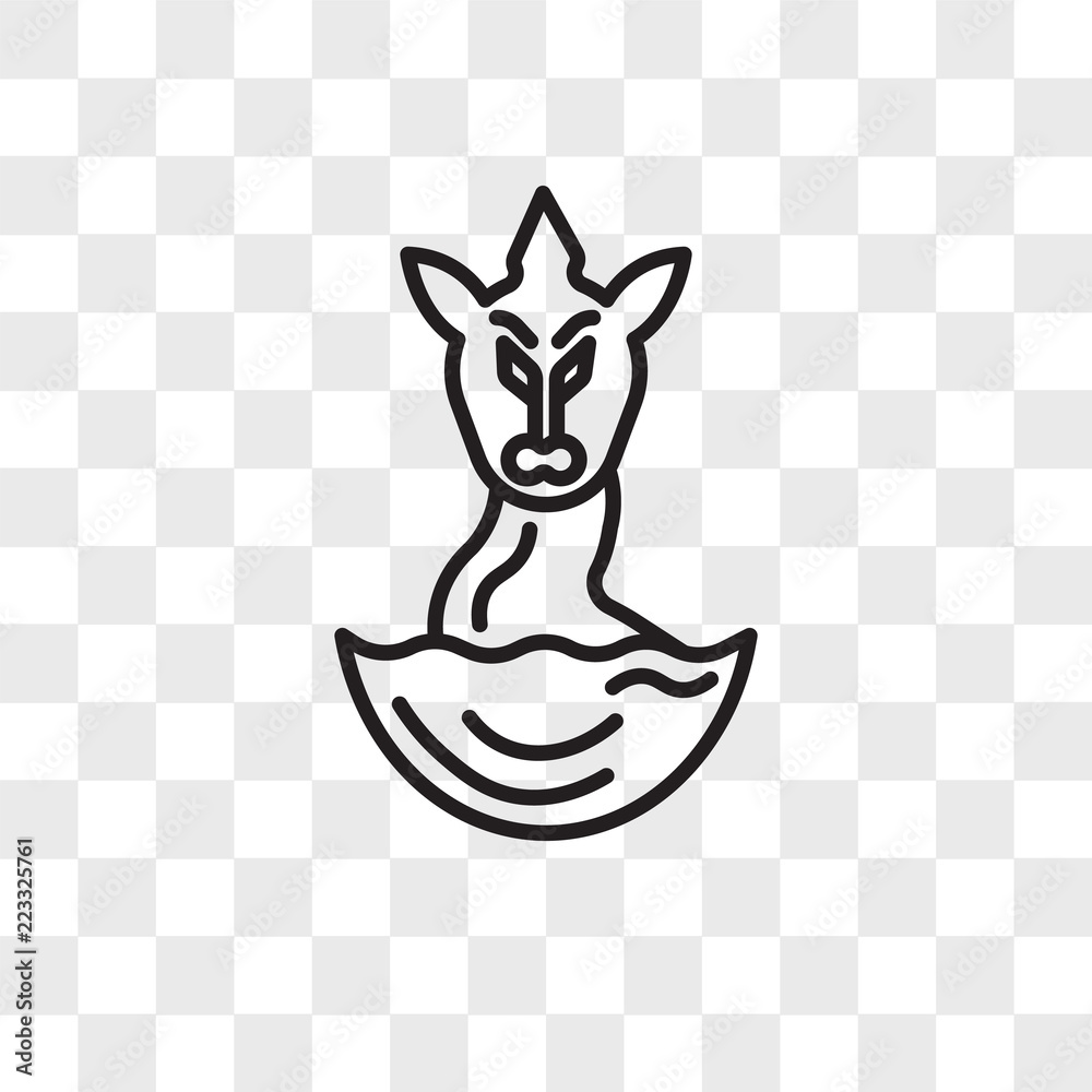 Dragon vector icon isolated on transparent background, Dragon logo ...