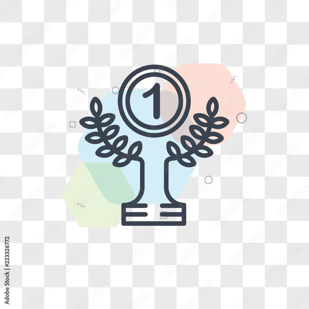 Victory vector icon isolated on transparent background, Victory logo ...