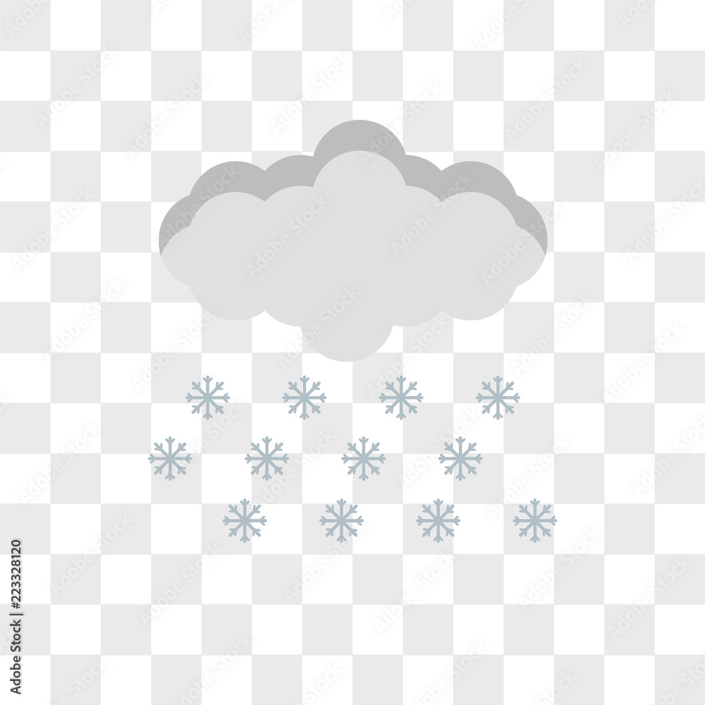 Snow vector icon isolated on transparent background, Snow logo design ...