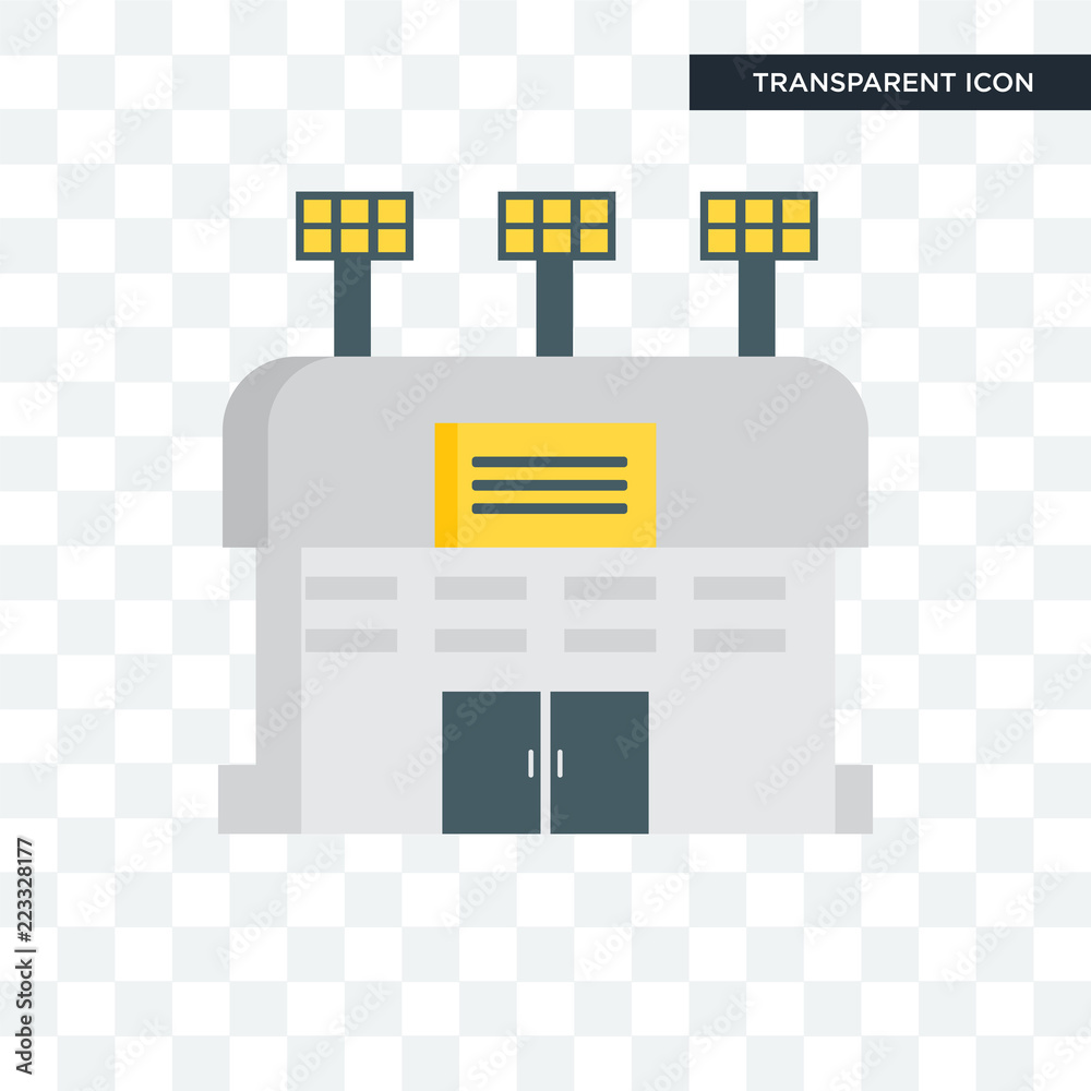 Stadium vector icon isolated on transparent background, Stadium logo ...