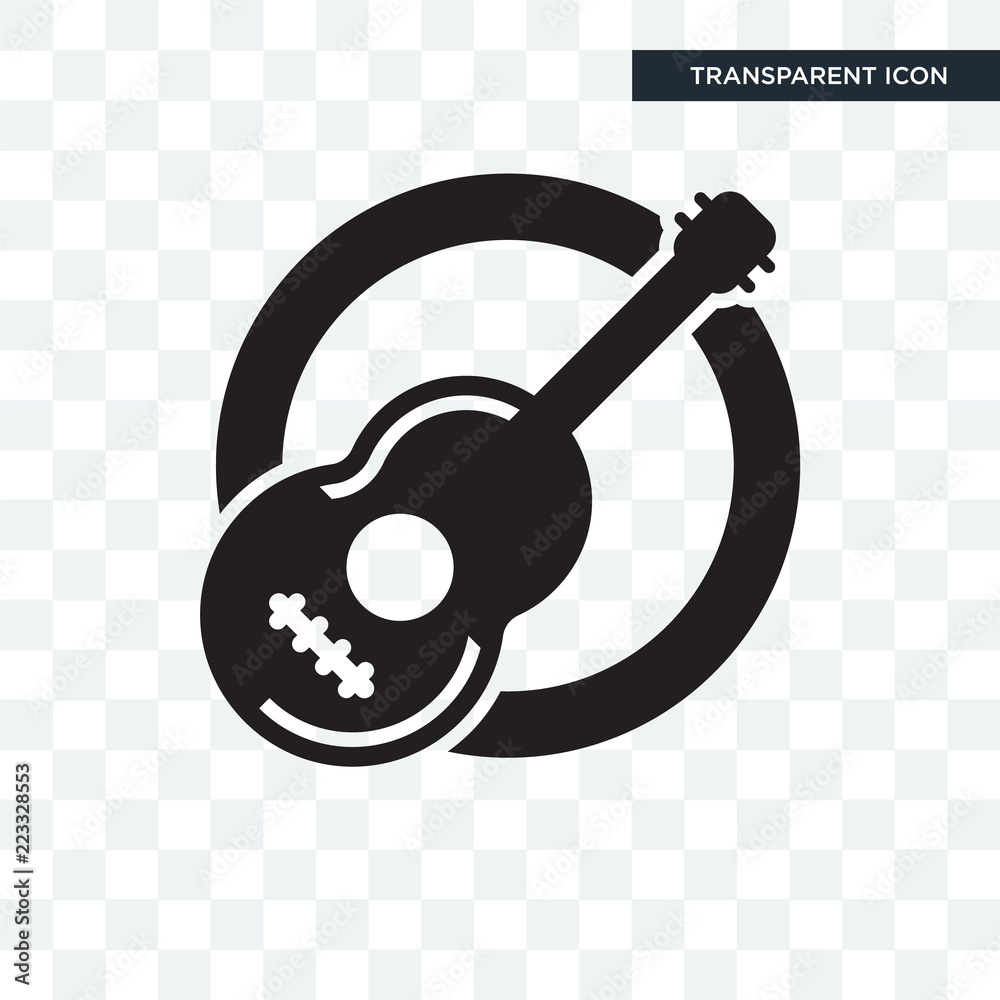 Ukelele vector icon isolated on transparent background, Ukelele logo ...