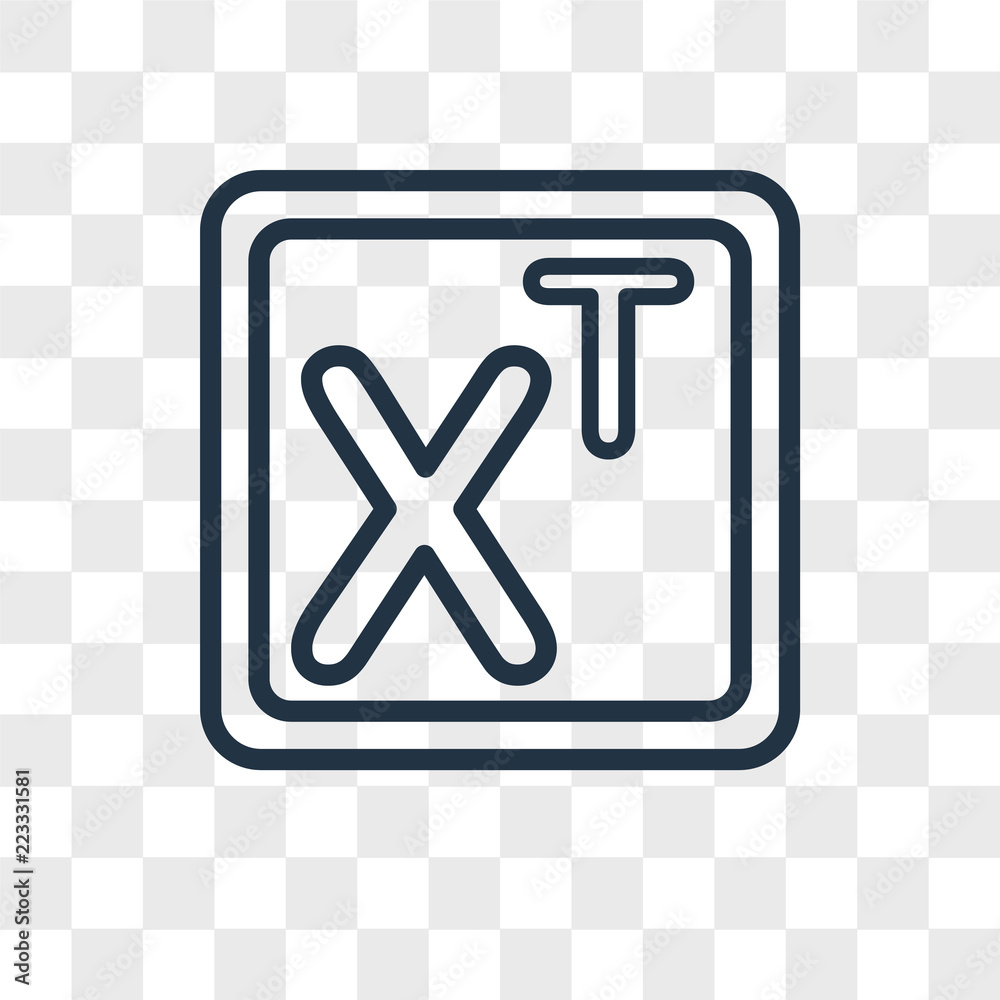 Superscript vector icon isolated on transparent background, Superscript ...