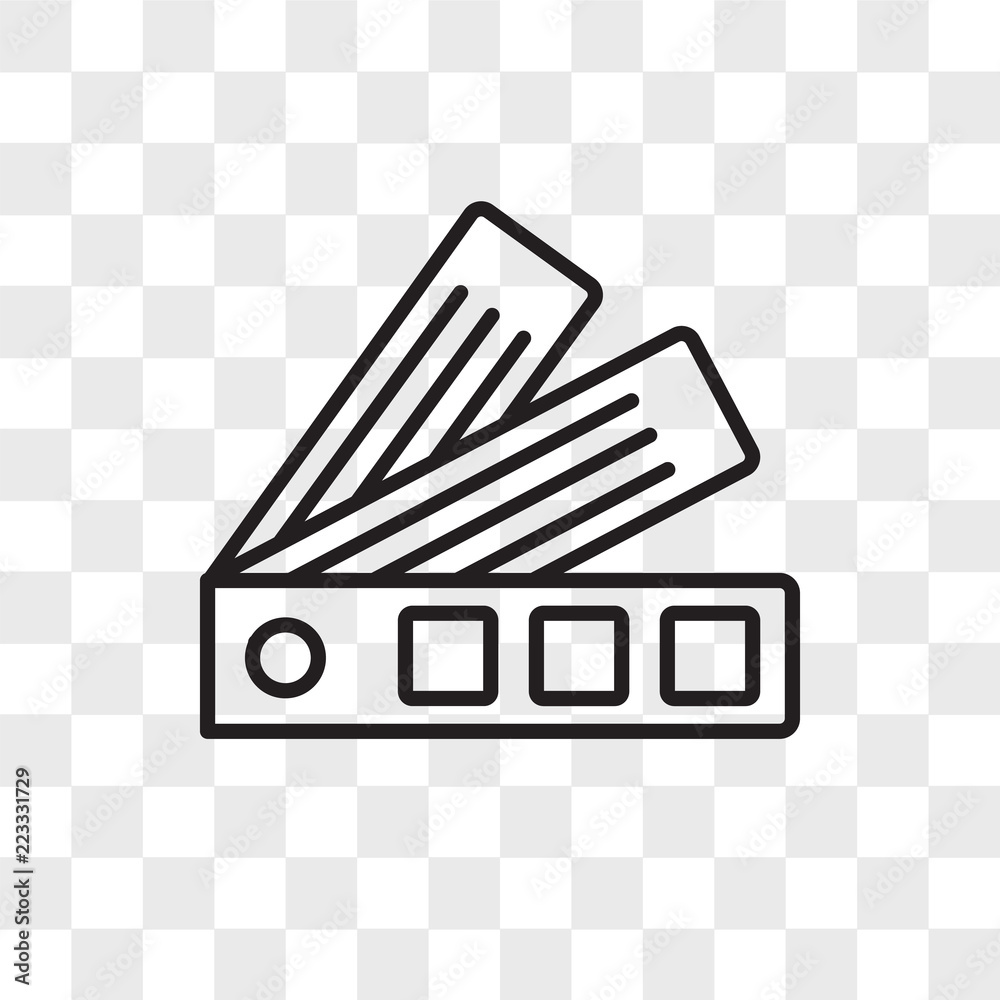 Pantone vector icon isolated on transparent background, Pantone logo ...