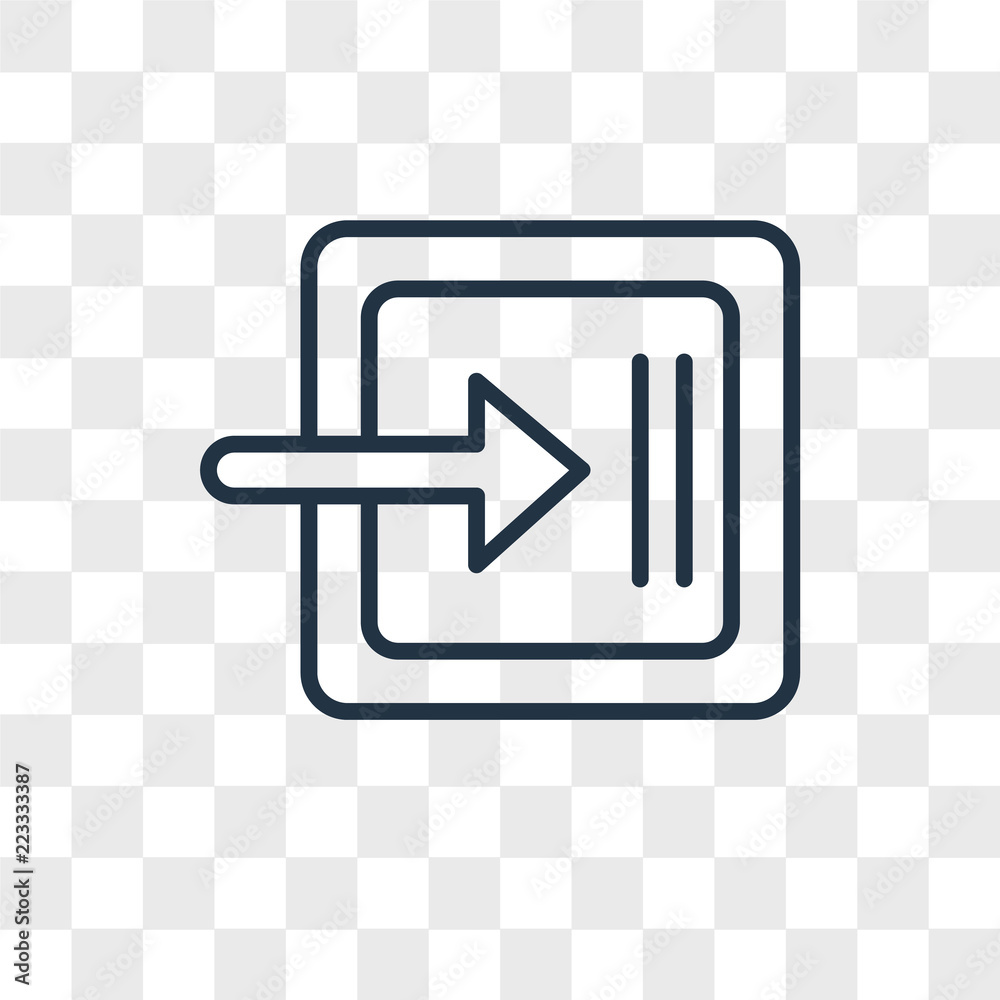 Login vector icon isolated on transparent background, Login logo design ...