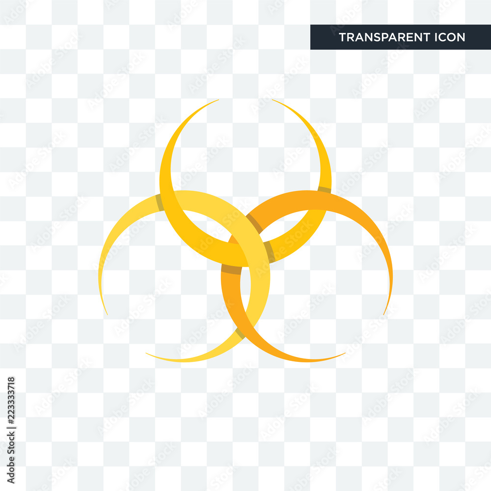 hazardous waste vector icon isolated on transparent background ...