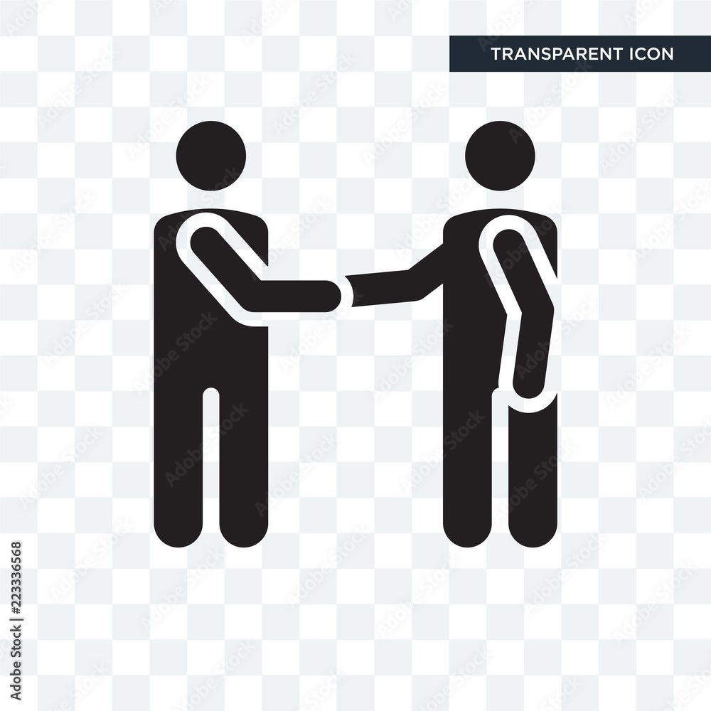 Meeting vector icon isolated on transparent background, Meeting logo ...