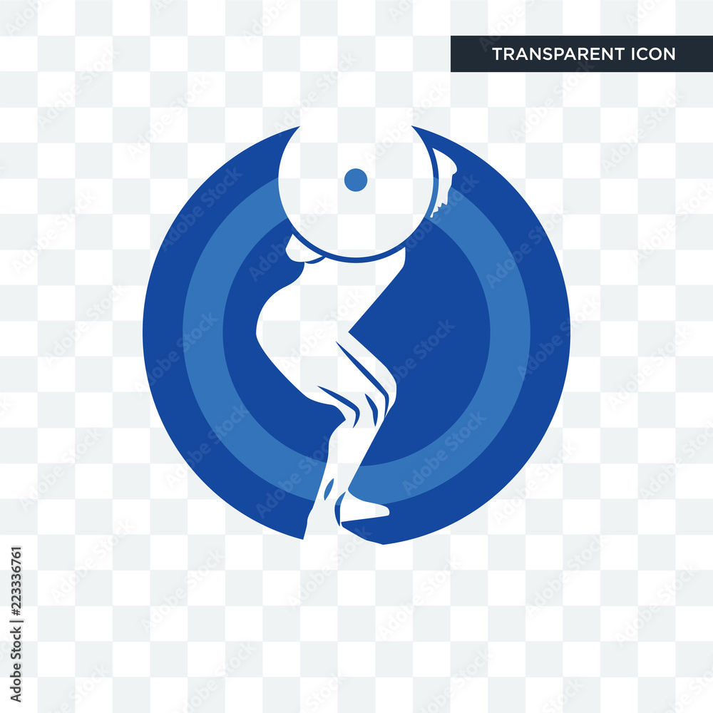 squat vector icon isolated on transparent background, squat logo design ...