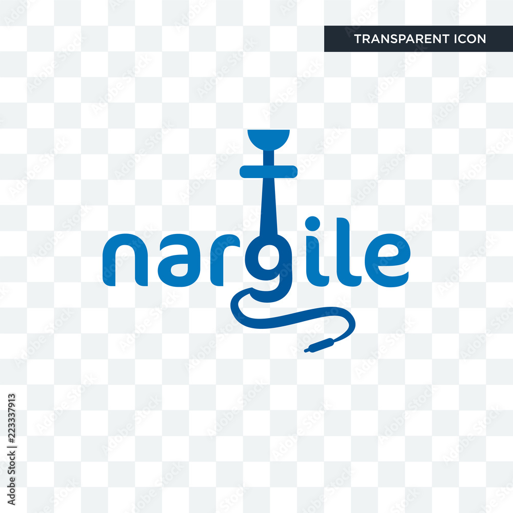 nargile vector icon isolated on transparent background, nargile logo ...