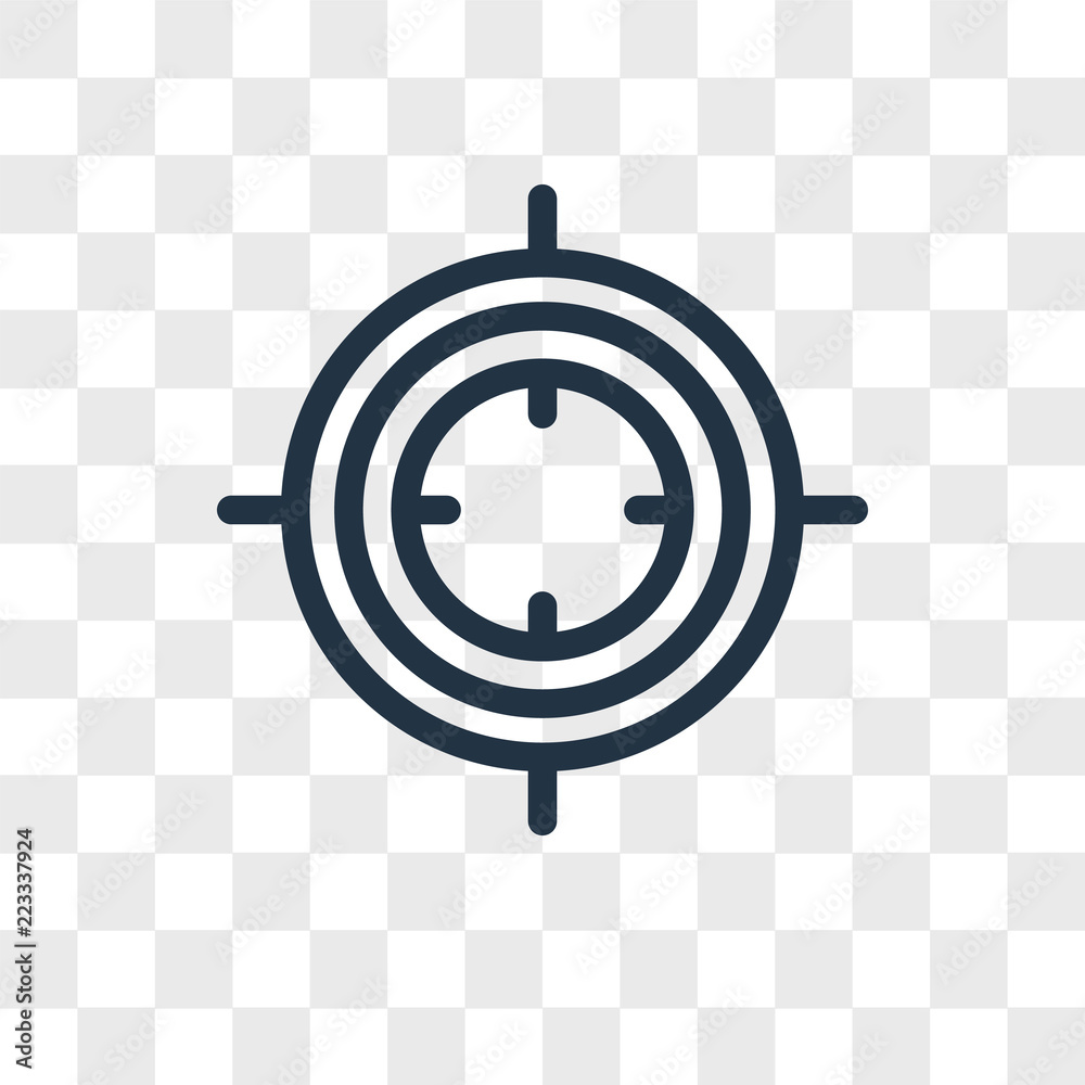 Focus vector icon isolated on transparent background, Focus logo design ...