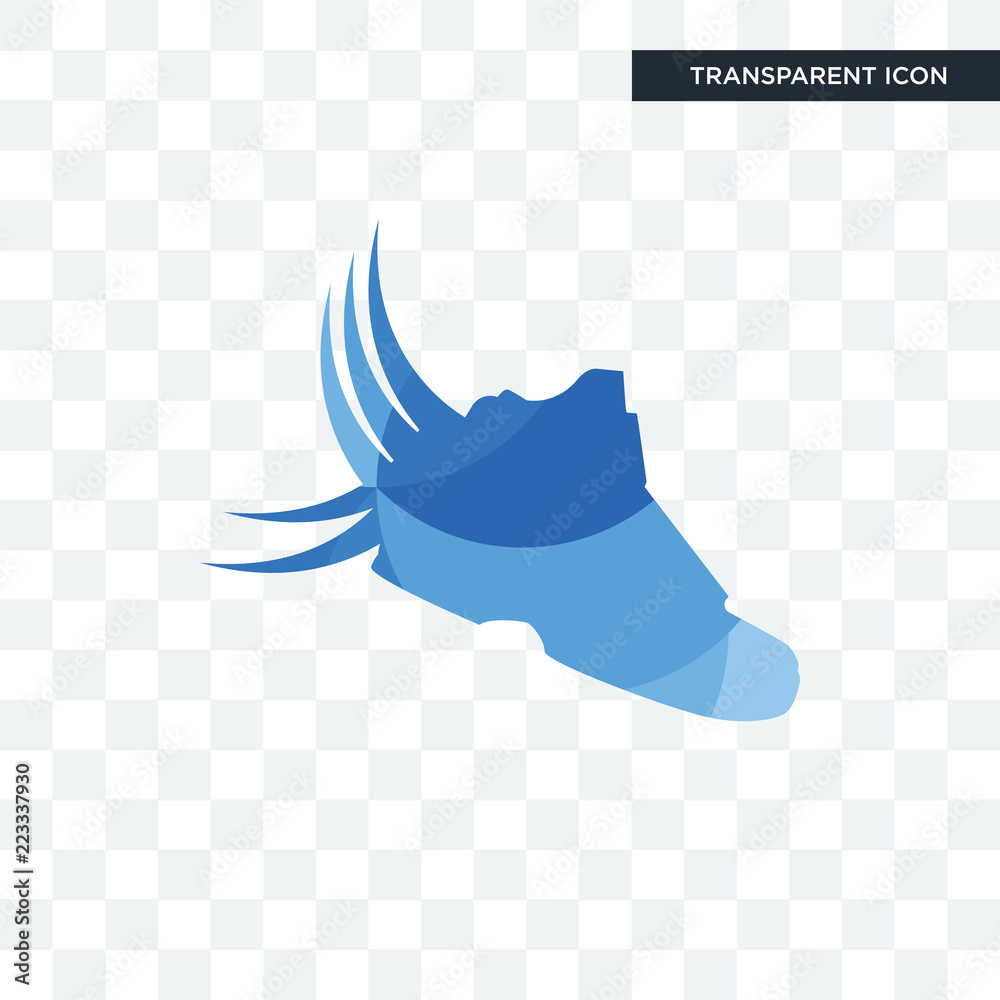 shoes with wings vector icon isolated on transparent background, shoes ...