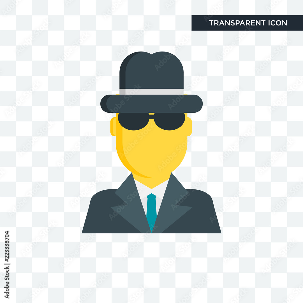 Spy vector icon isolated on transparent background, Spy logo design ...