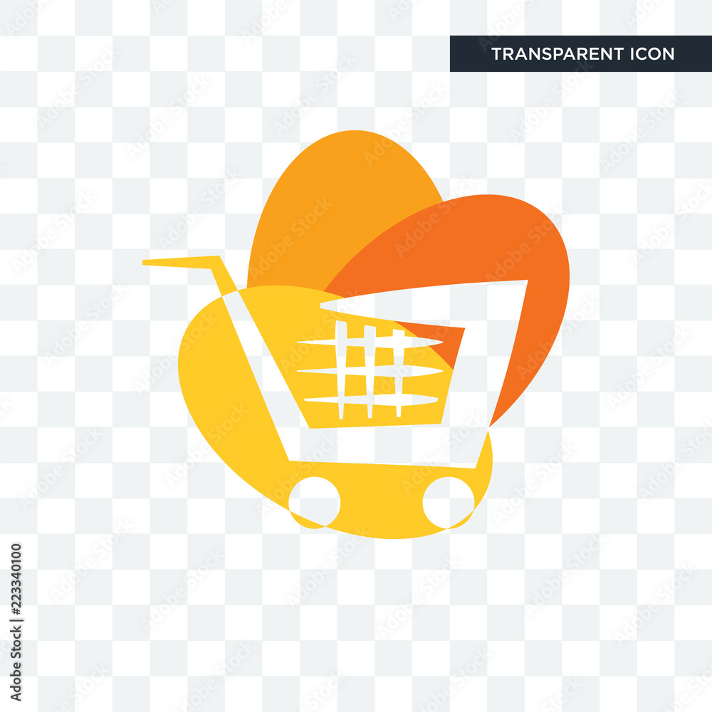 trolley vector icon isolated on transparent background, trolley logo ...