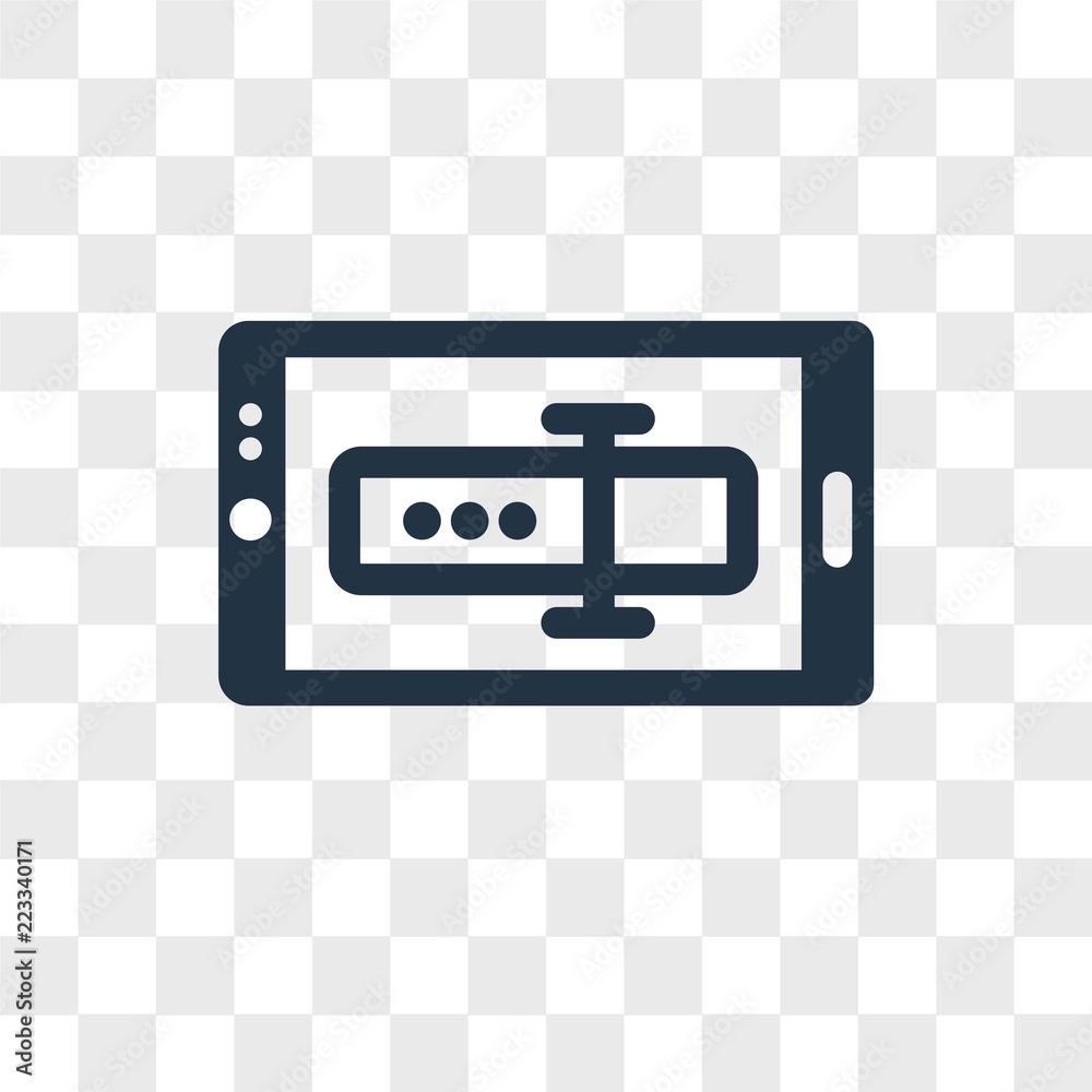 Typing vector icon isolated on transparent background, Typing logo ...