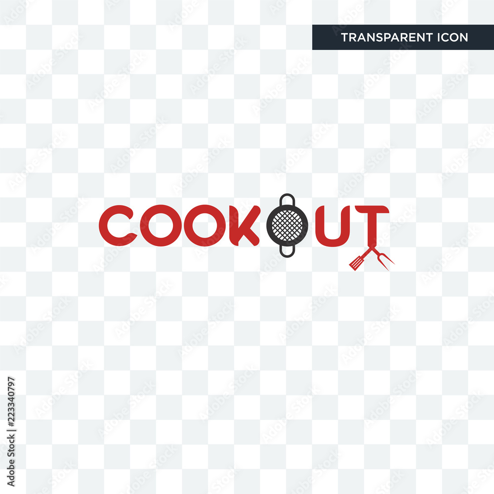 cookout vector icon isolated on transparent background, cookout logo ...