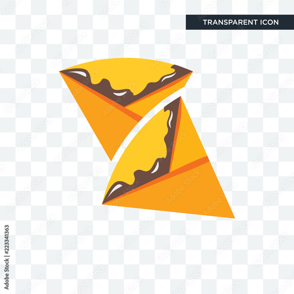 crepe vector icon isolated on transparent background, crepe logo design ...