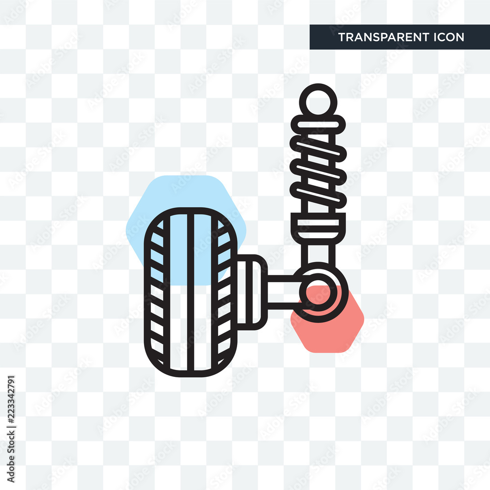 Suspension vector icon isolated on transparent background, Suspension ...