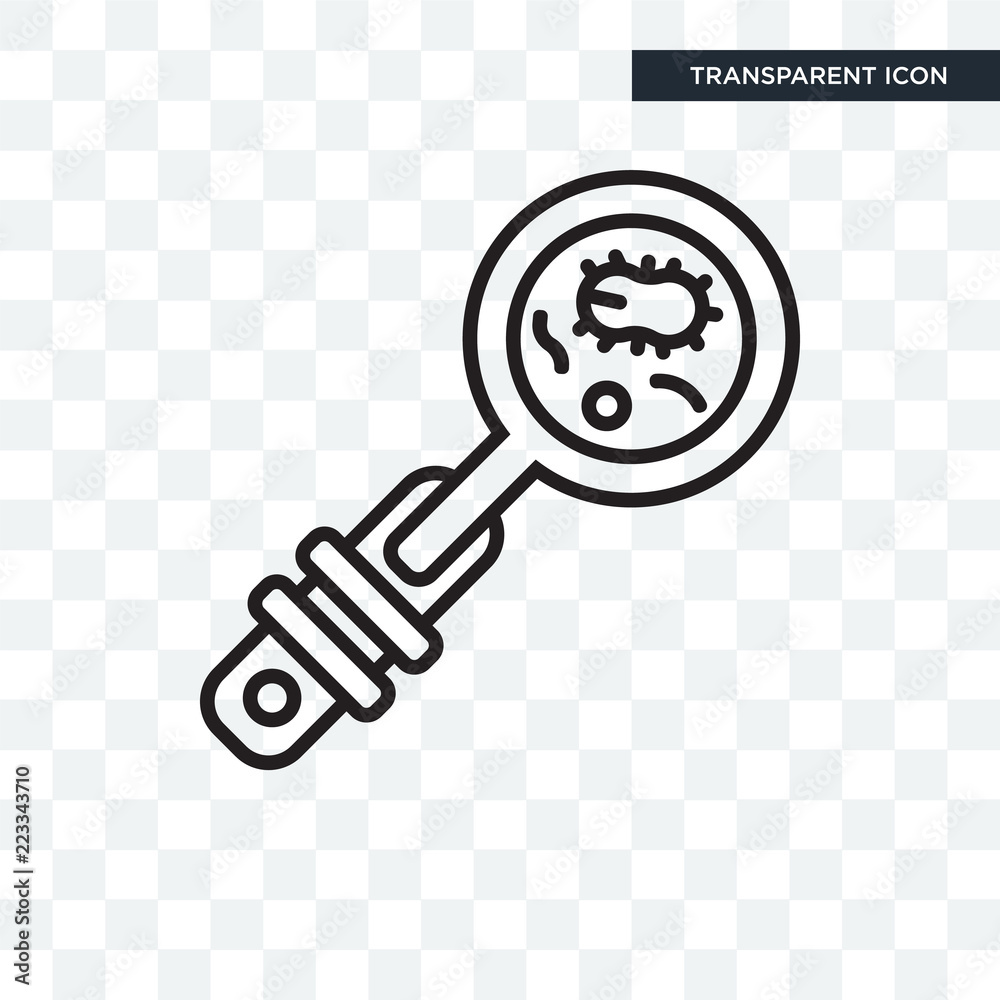 Biology vector icon isolated on transparent background, Biology logo ...