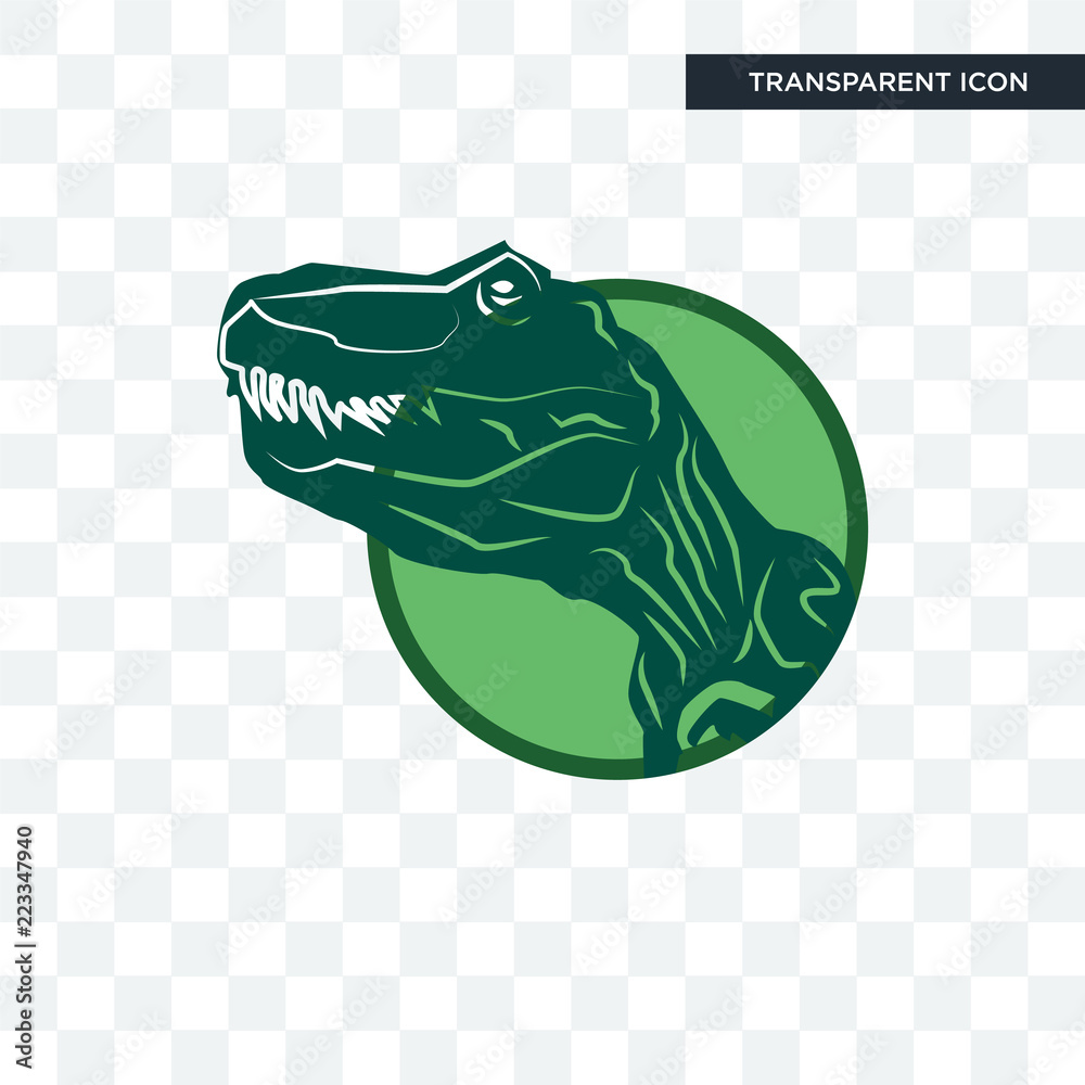 dino vector icon isolated on transparent background, dino logo design ...