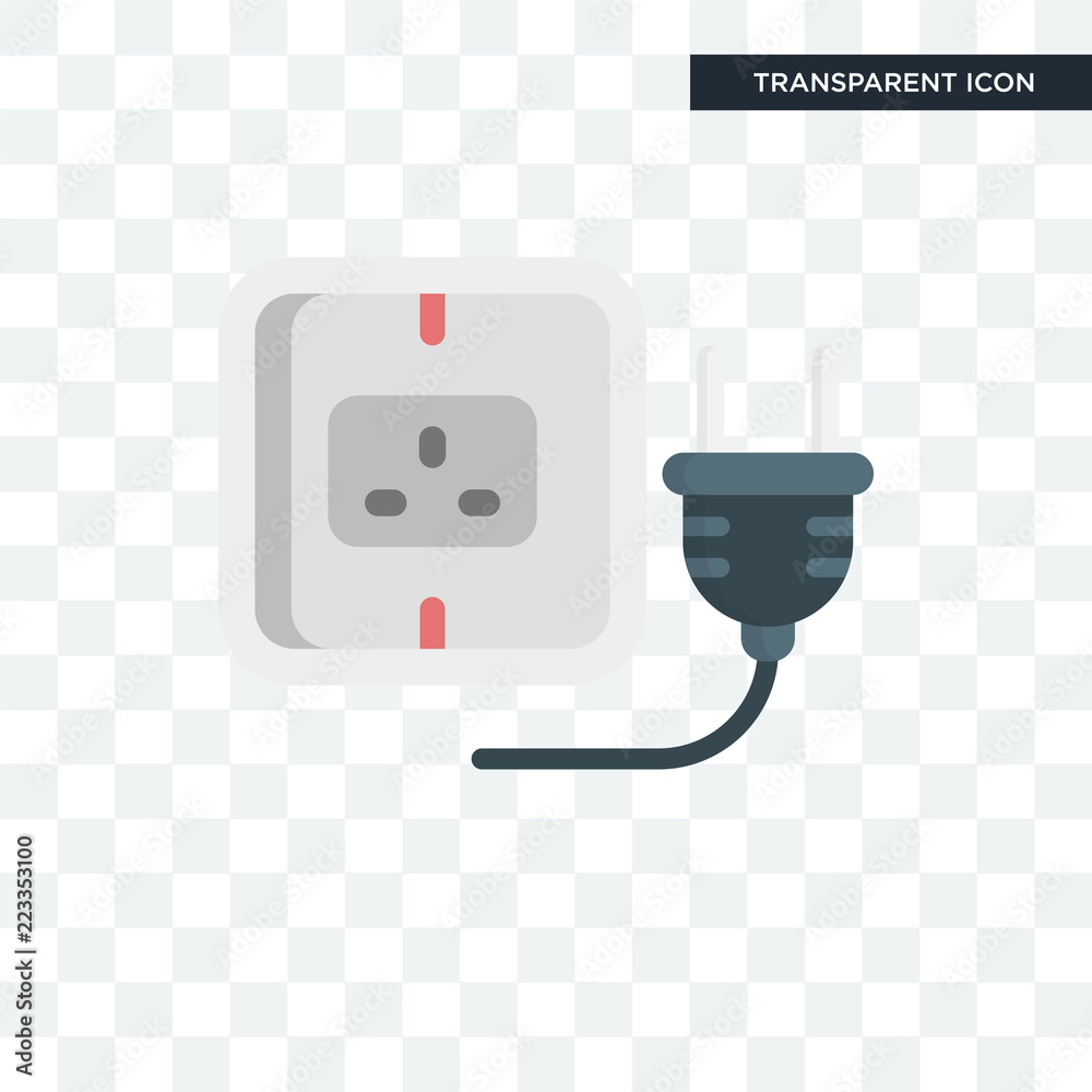 Socket vector icon isolated on transparent background, Socket logo ...
