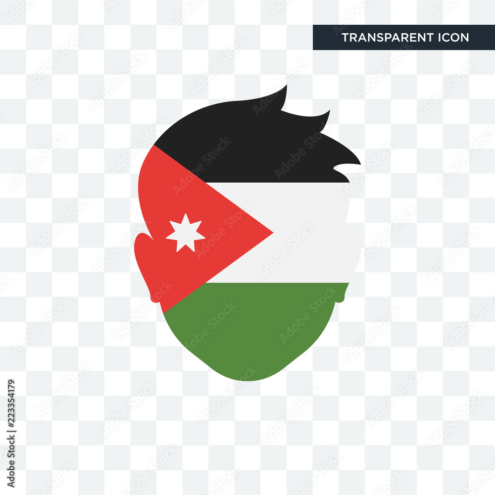 Jordan vector icon isolated on transparent background, Jordan logo ...