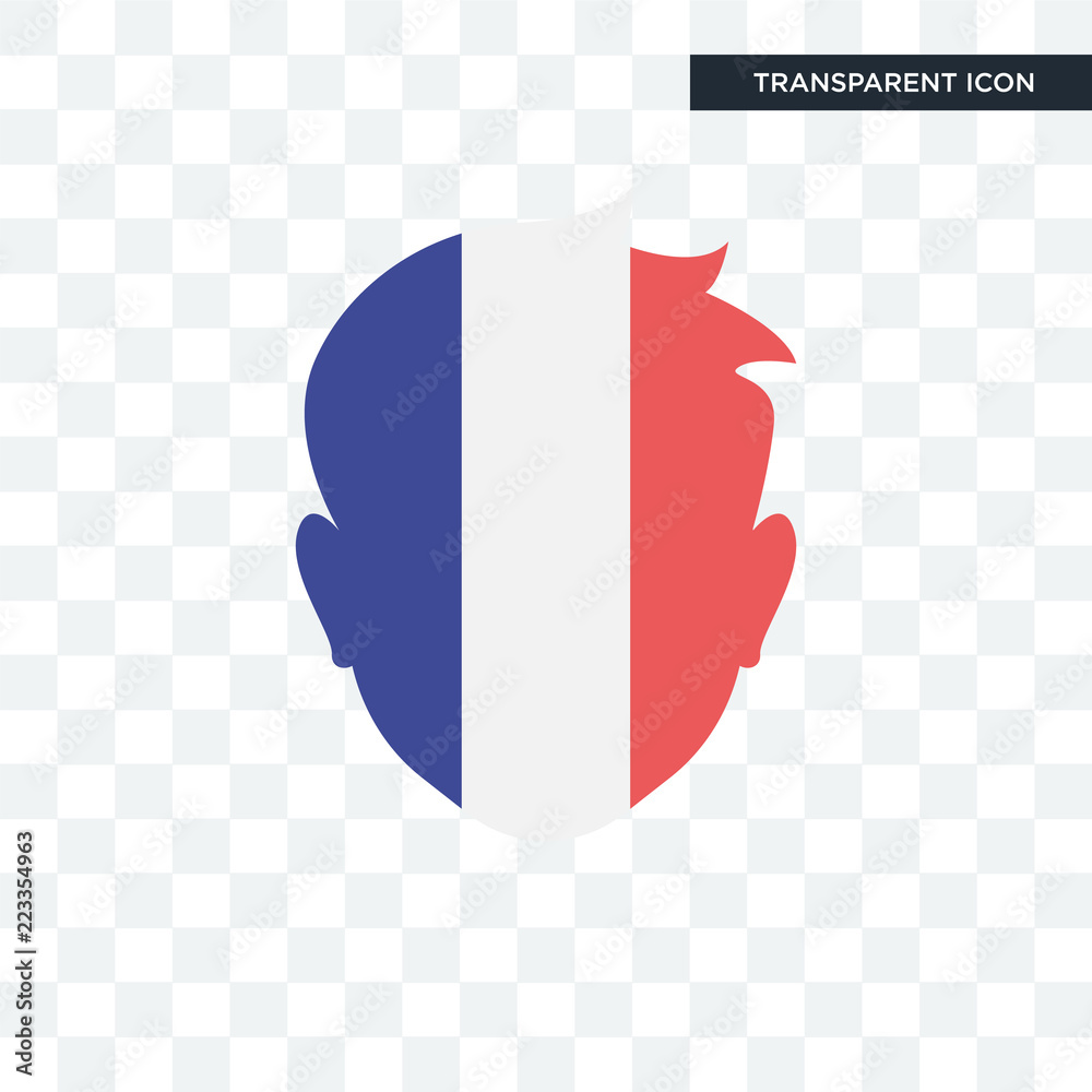 France vector icon isolated on transparent background, France logo ...