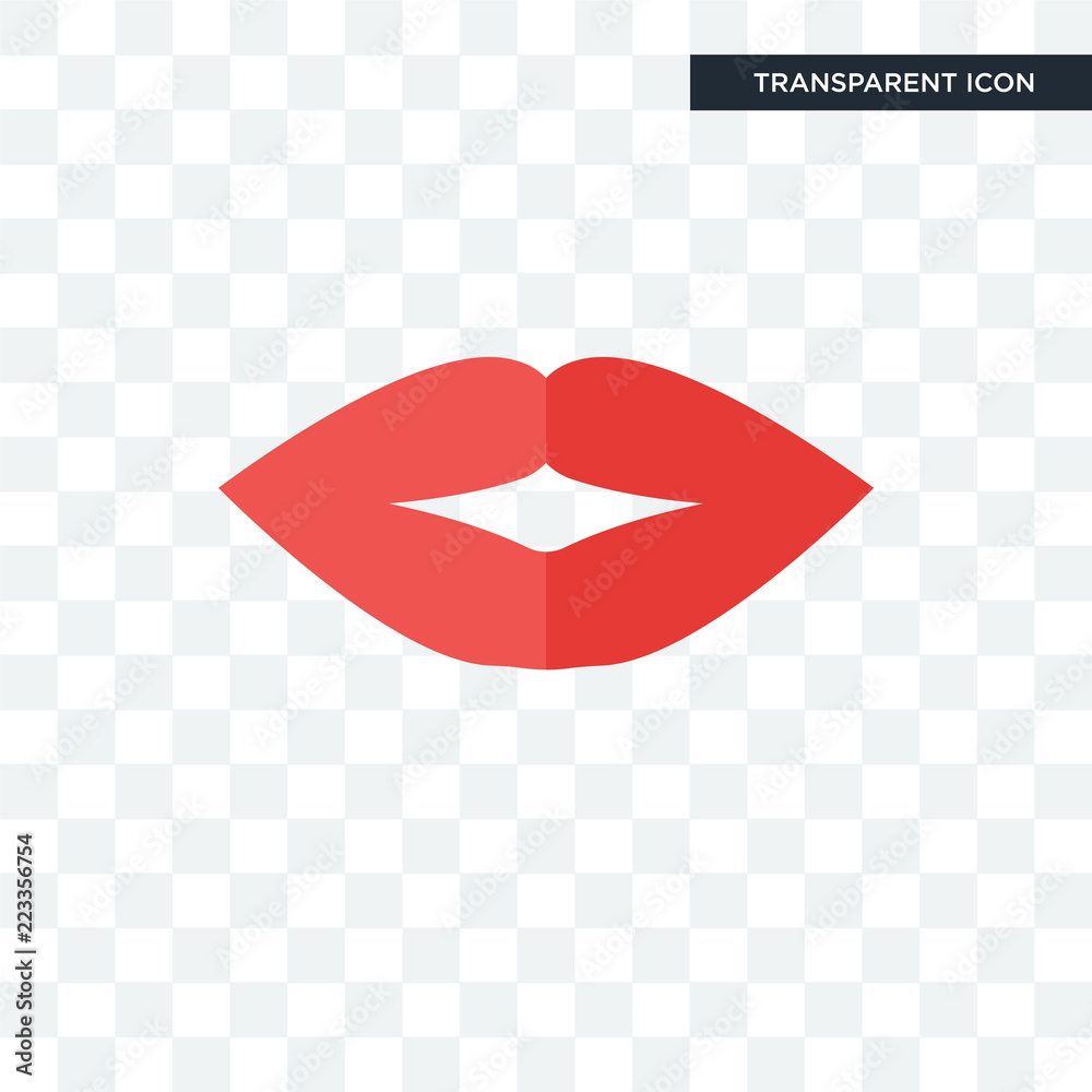 Mouth vector icon isolated on transparent background, Mouth logo design ...