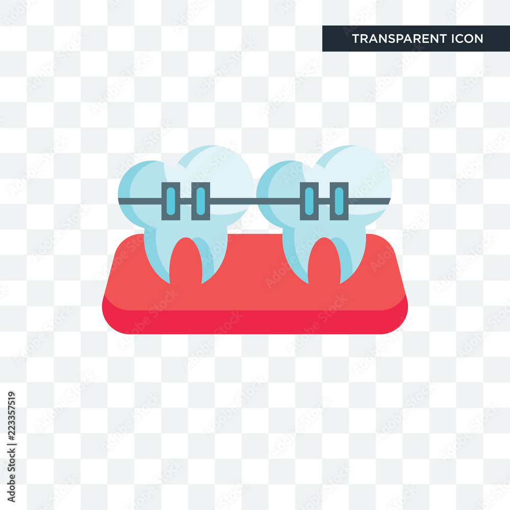 Braces vector icon isolated on transparent background, Braces logo ...