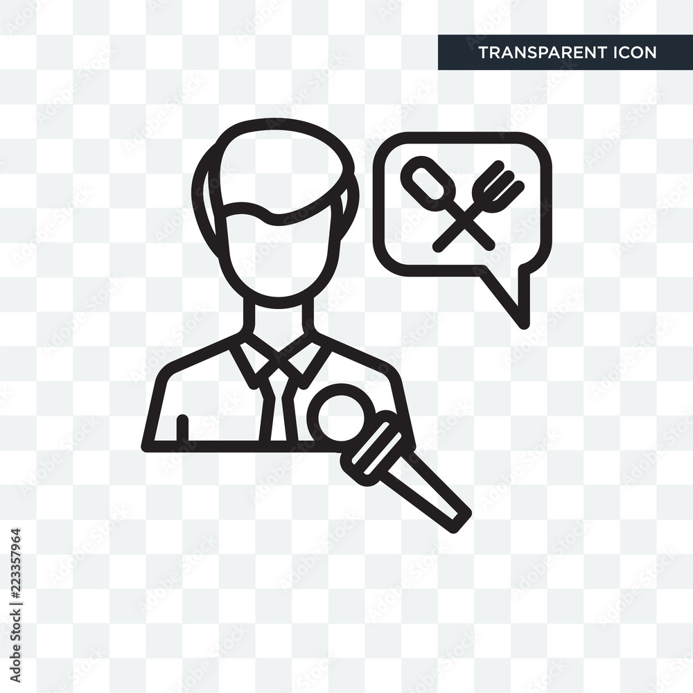 Interview vector icon isolated on transparent background, Interview ...