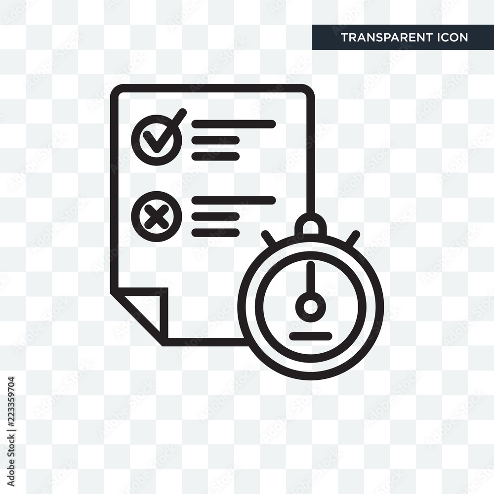 Test vector icon isolated on transparent background, Test logo design ...