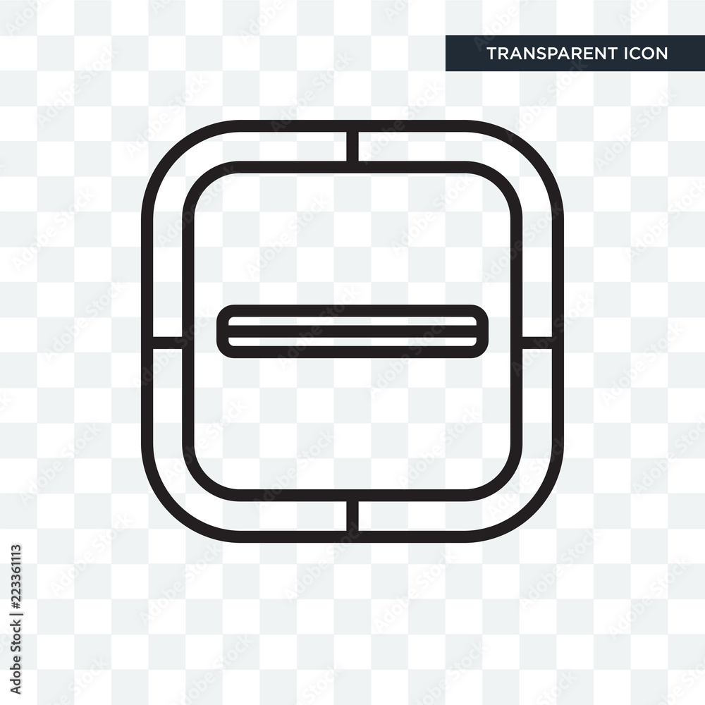 No entry vector icon isolated on transparent background, No entry logo ...