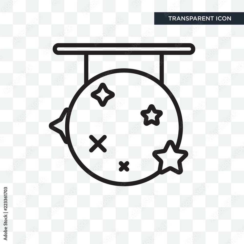 Magic vector icon isolated on transparent background, Magic logo design ...