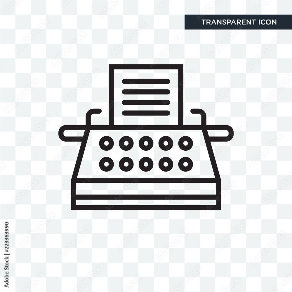 Writing vector icon isolated on transparent background, Writing logo ...