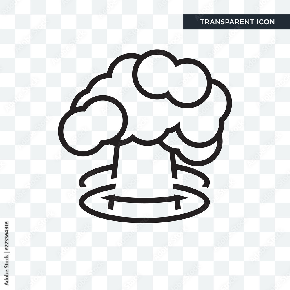 Explosion vector icon isolated on transparent background, Explosion ...
