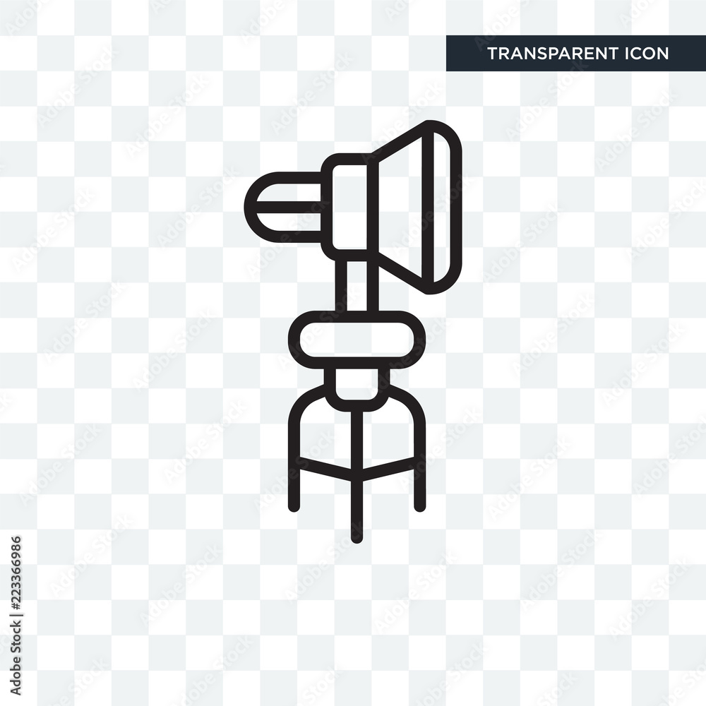 Spotlight vector icon isolated on transparent background, Spotlight ...