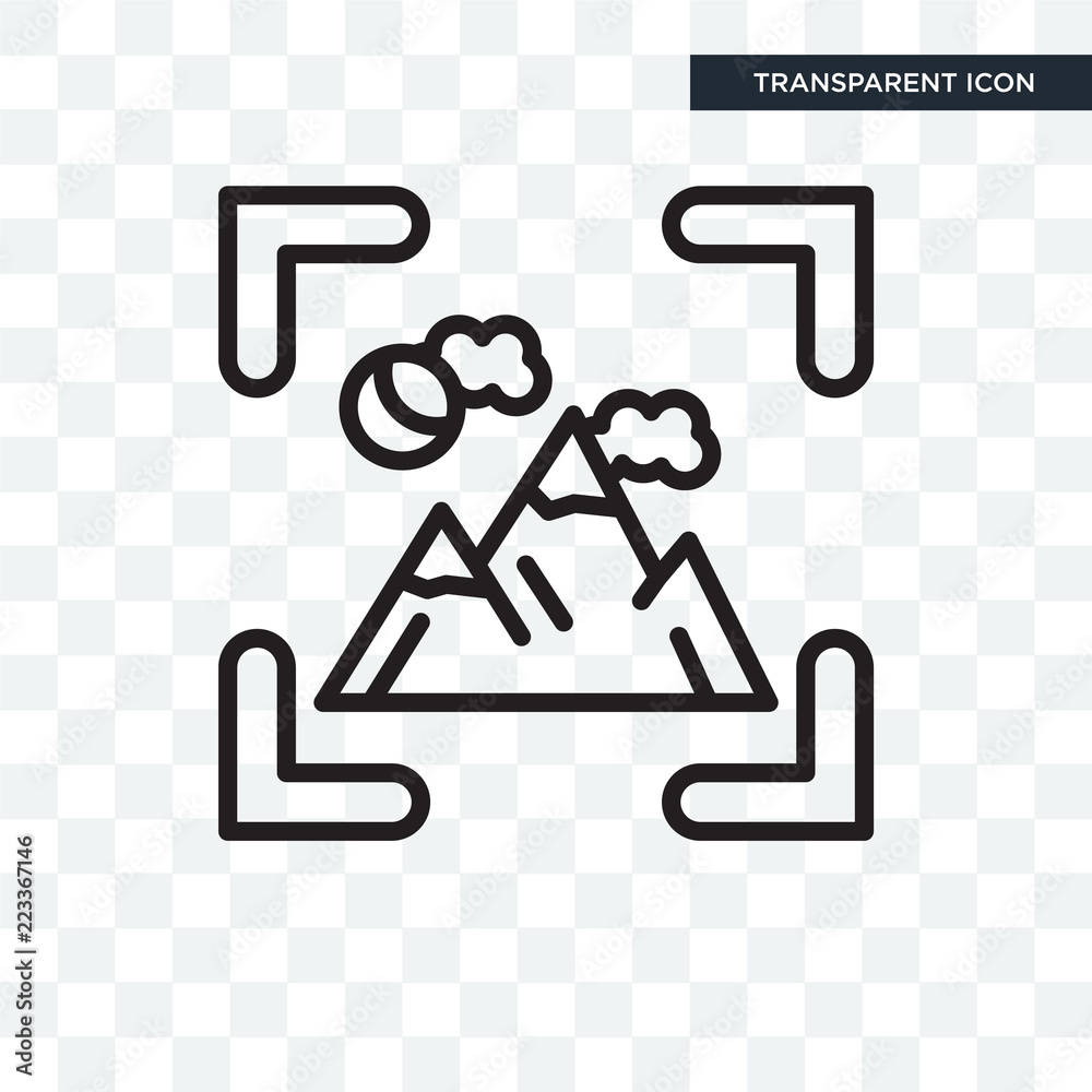 Focus vector icon isolated on transparent background, Focus logo design ...