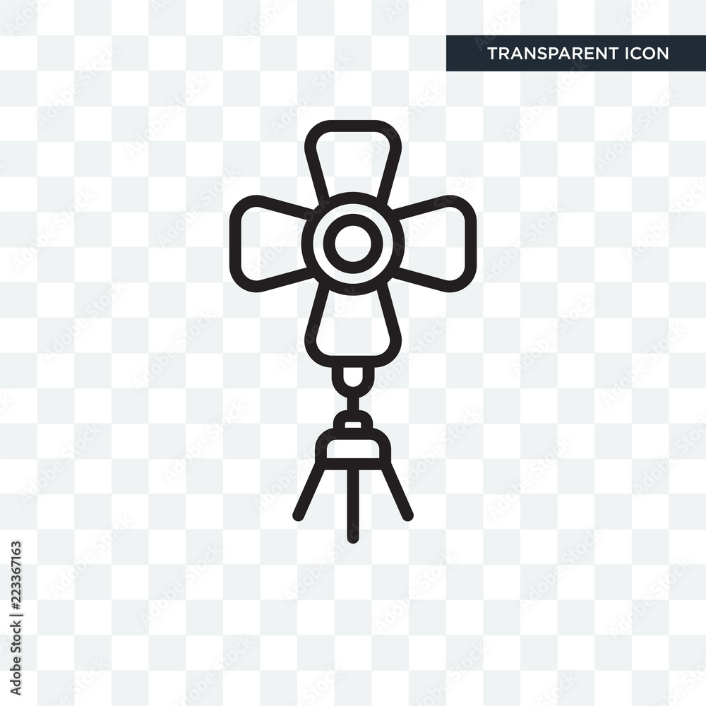 Spotlight vector icon isolated on transparent background, Spotlight ...