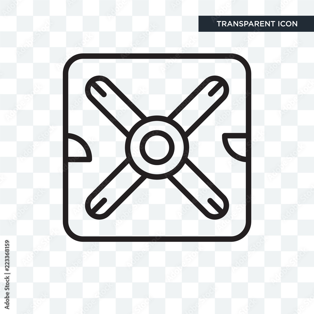 propeller vector icon isolated on transparent background, propeller ...
