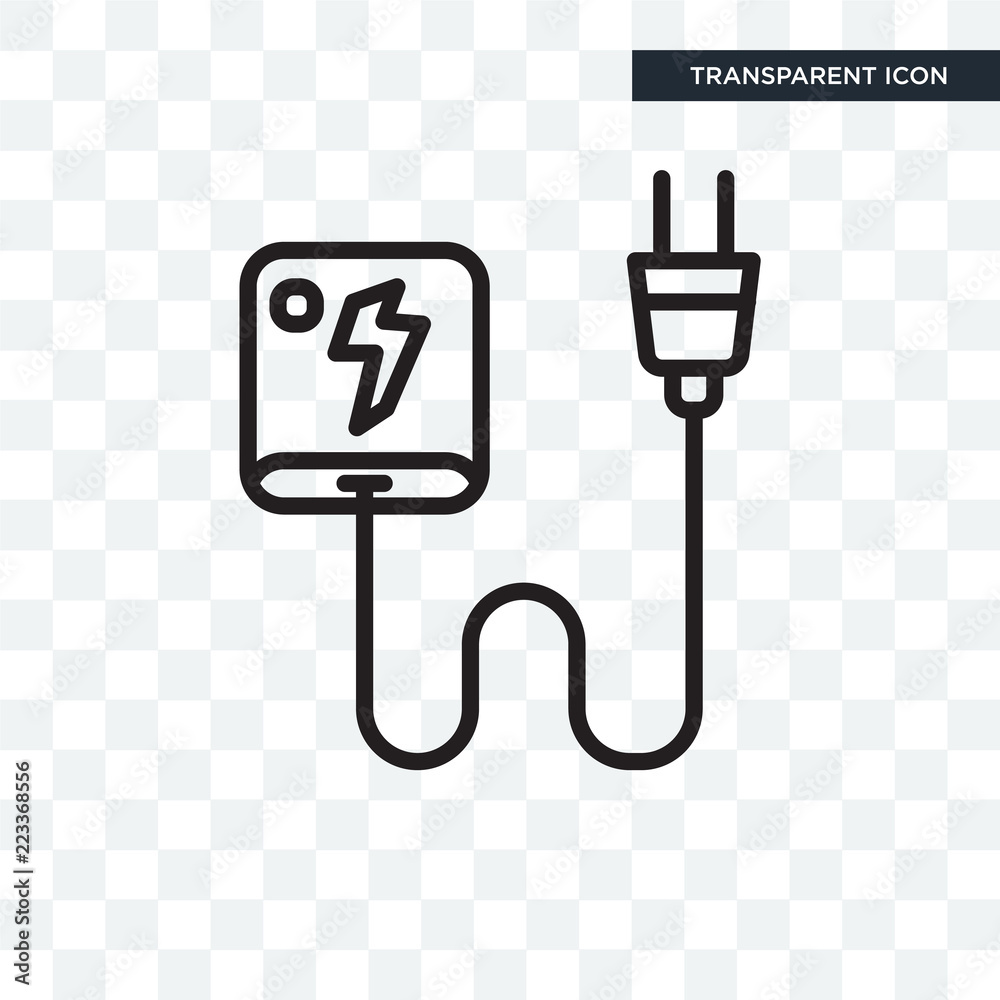 socket vector icon isolated on transparent background, socket logo ...