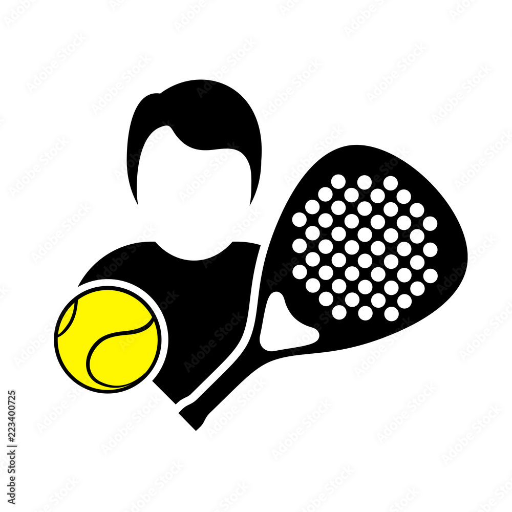 padel player symbol Stock Vector | Adobe Stock