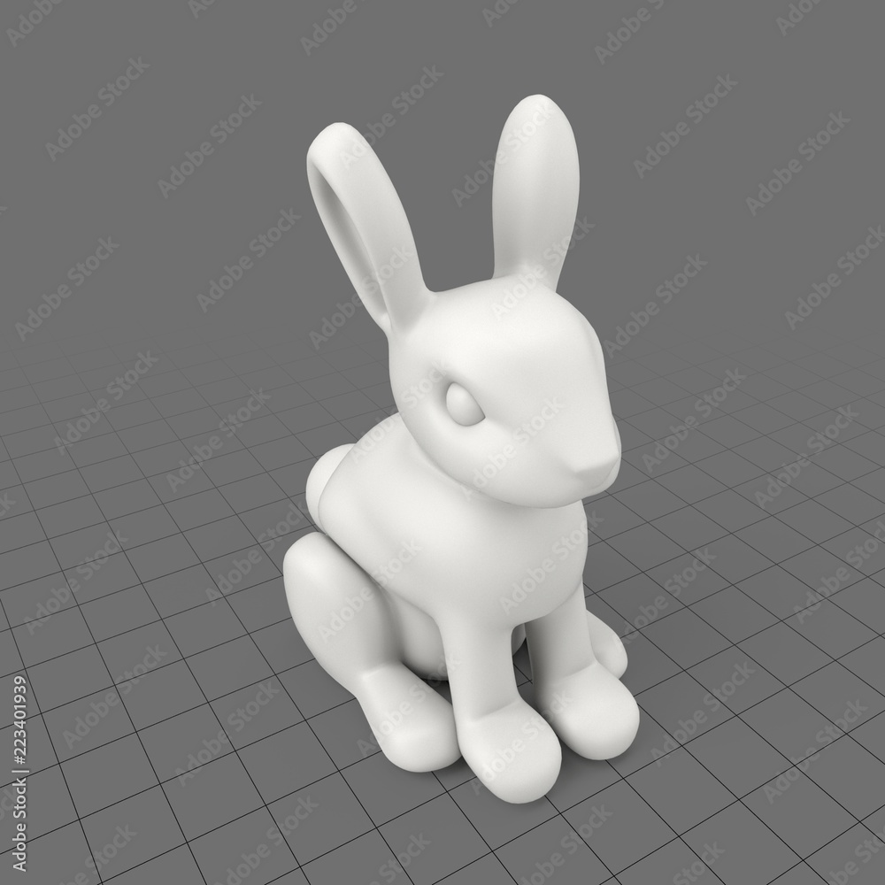 Small rabbit Stock 3D asset | Adobe Stock