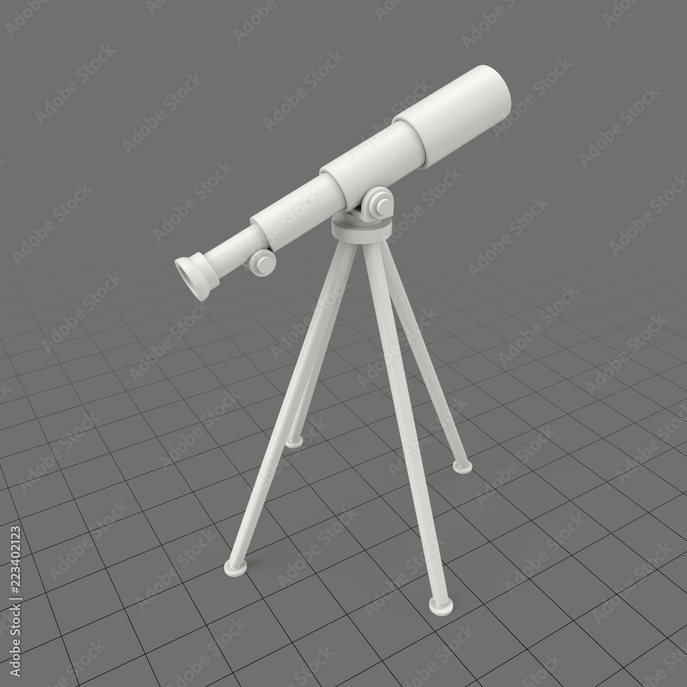 Telescope Stock 3D asset | Adobe Stock