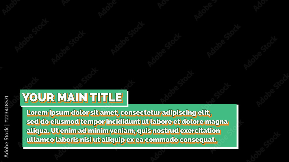 Colorful Paragraph Stock Template | Adobe Stock