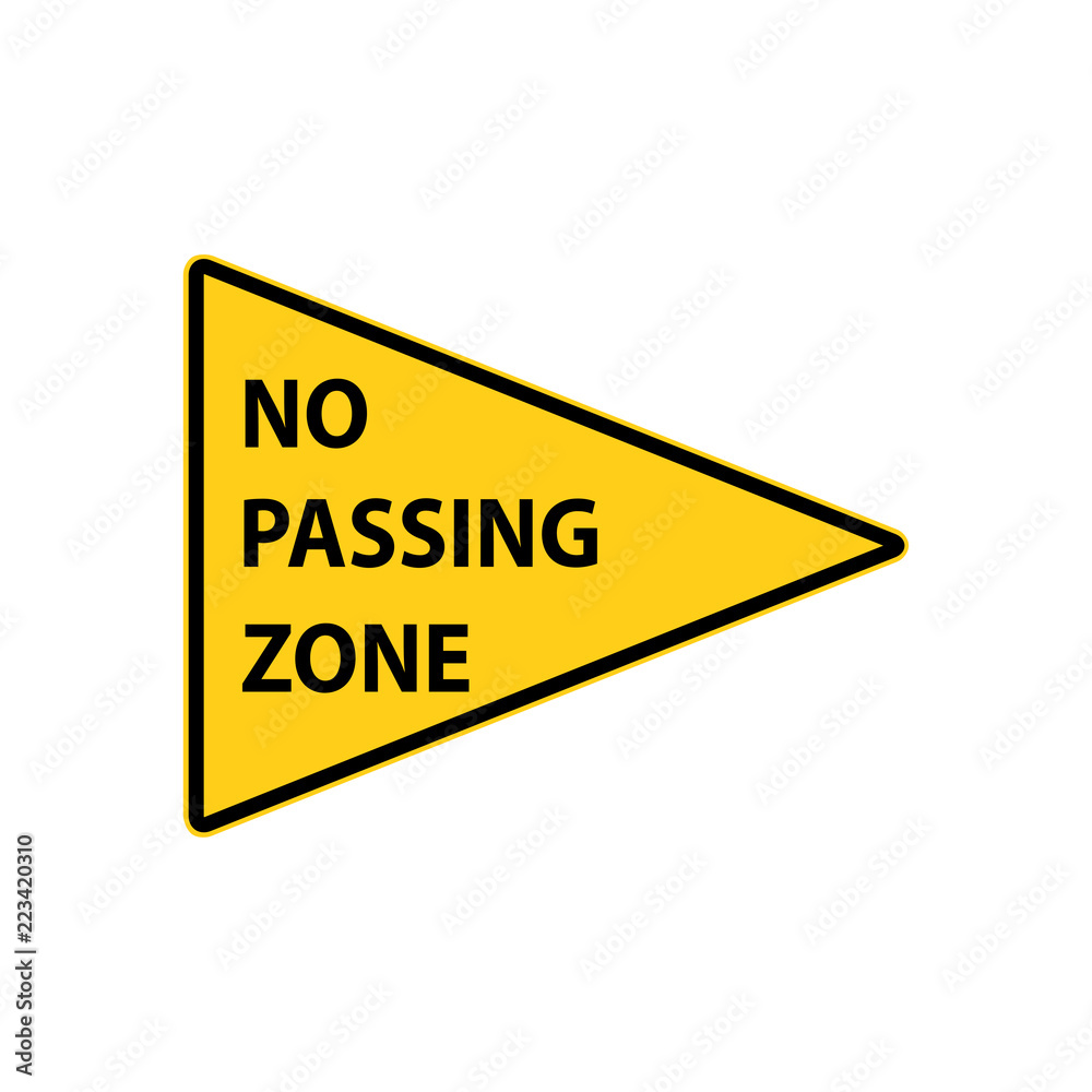 No Passing Sign