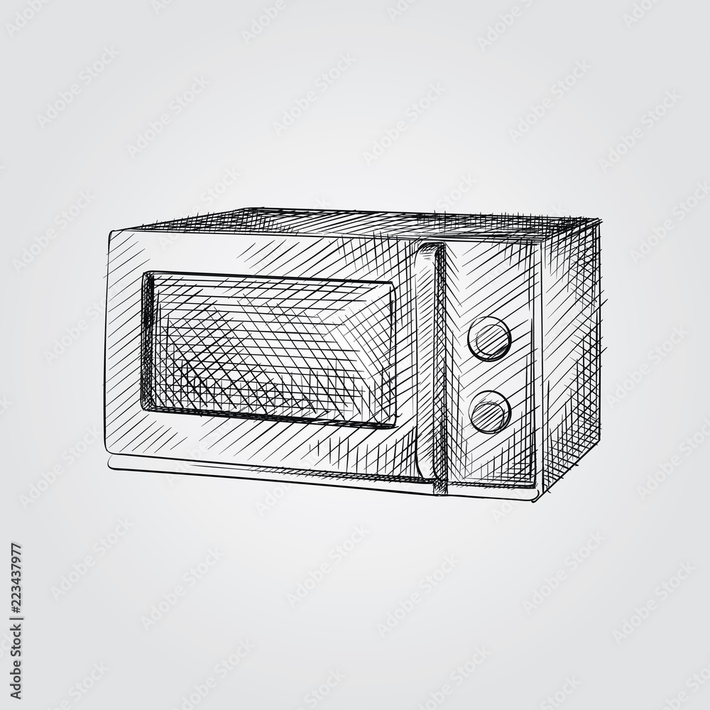 Open Microwave Drawing