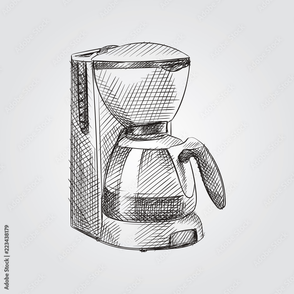 Coffee Pot Drawing