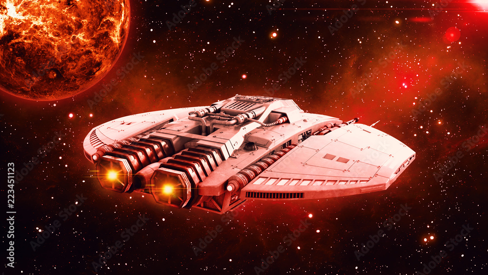 Alien Spaceship In Space