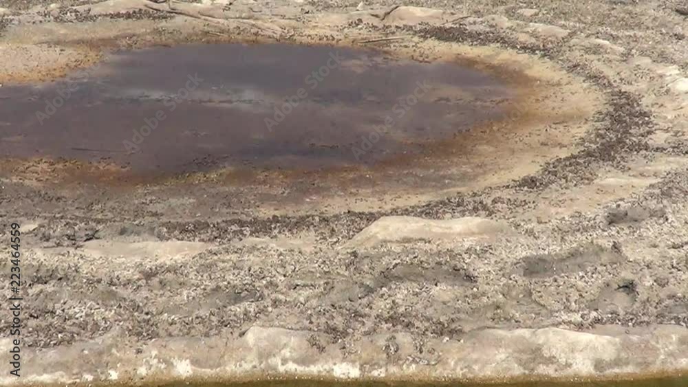 The unique salt baths at Iztuzu beach, Dalyan Turkey are about 2,000 ...