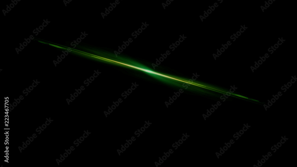 Green lens flare light Stock Photo | Adobe Stock